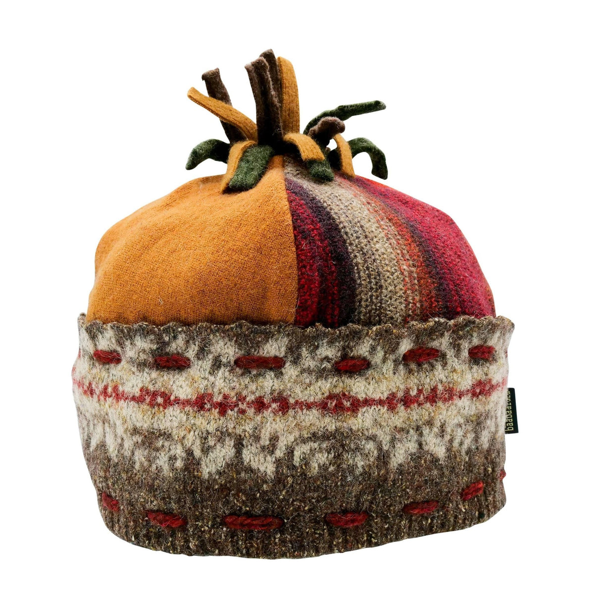 Men's Ski Cap | Recycled Wool Ski Hat for Men | Baabaazuzu