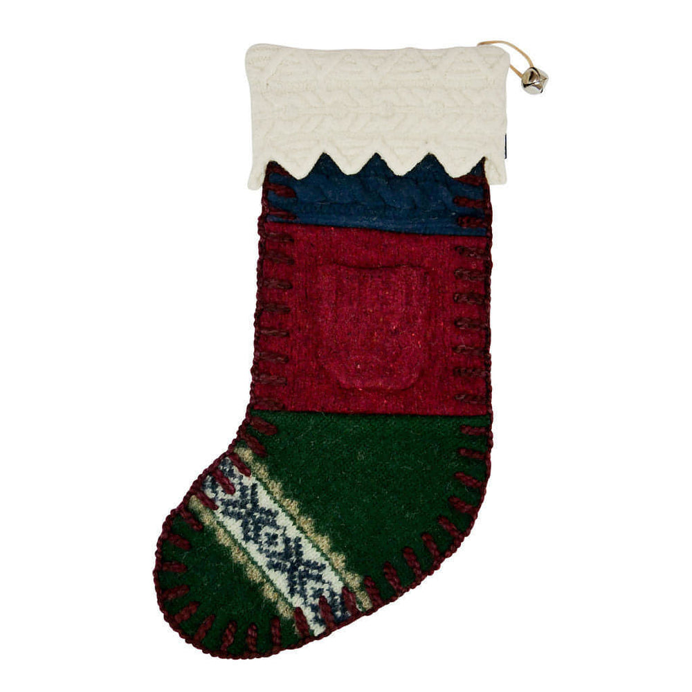Wool Christmas Stocking: Unique Handmade Stocking Made from Sweaters ...