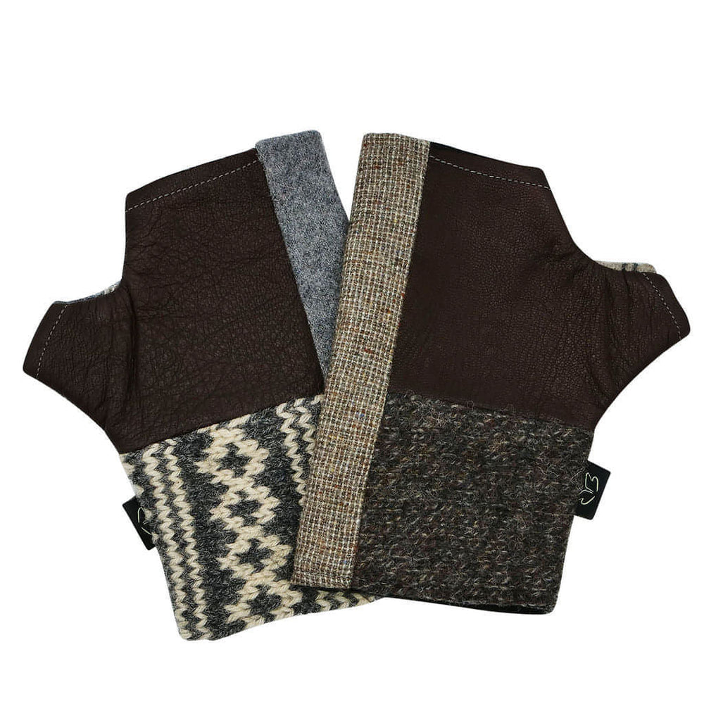 Men's Fingerless Gloves: Soft Fleece-Lined, Wool Fingerless Gloves ...