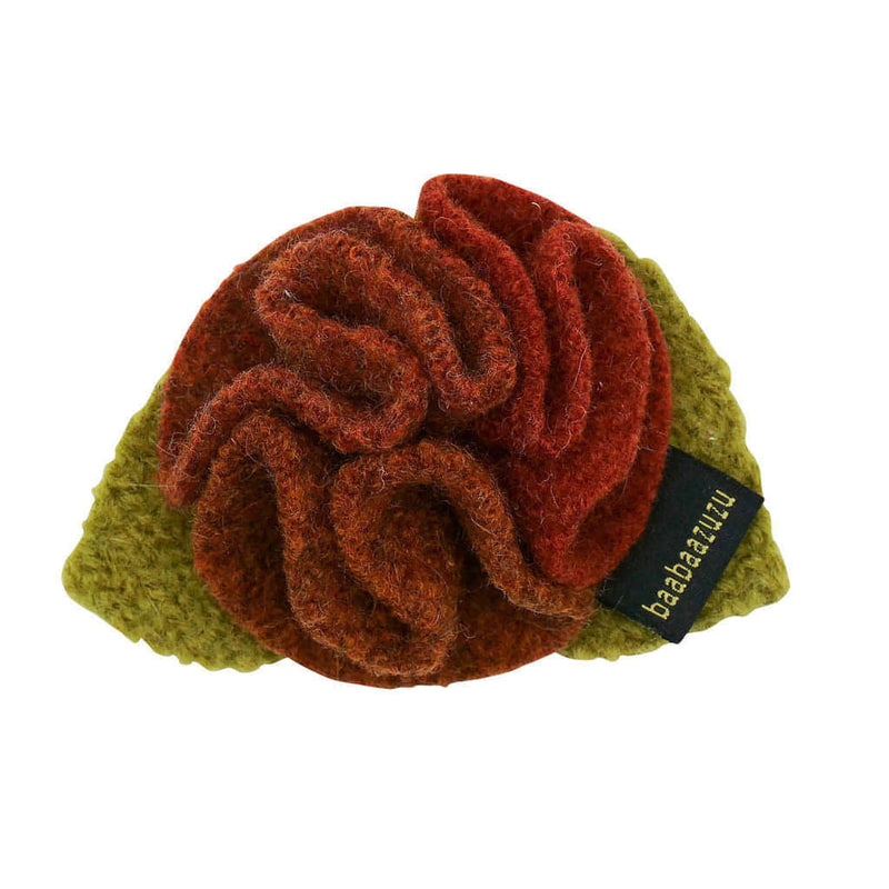 Mumsy Pin: Felted Wool Pin Made from Upcycled Sweaters · Baabaazuzu